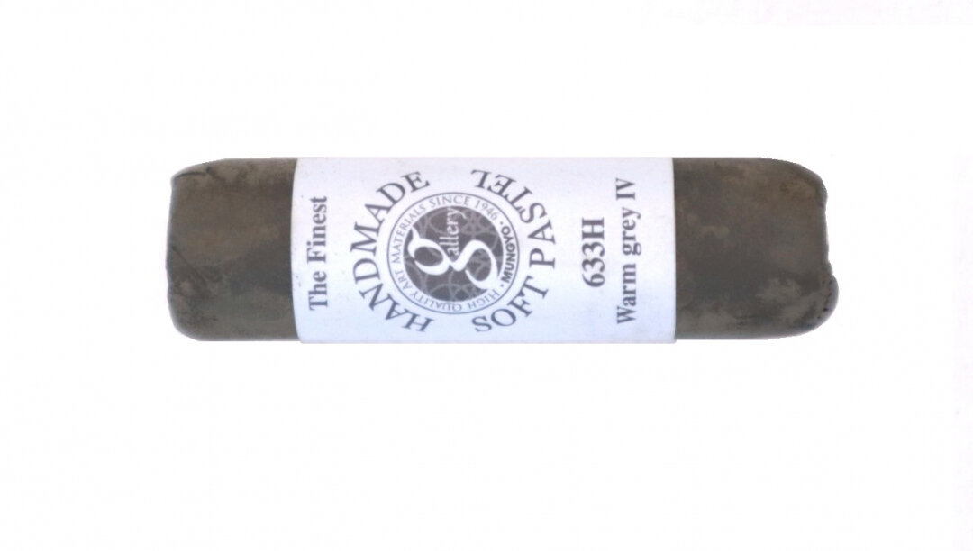 Mungyo Пастель сухая мягкая круглая ручной работы №633, теплый серый IV