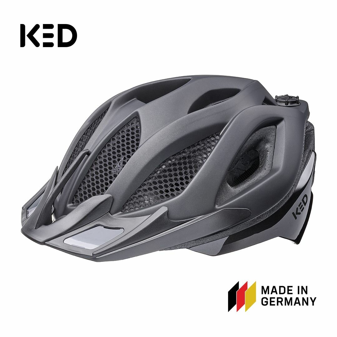 Шлем велосипедный взрослый мужской, женский, подростковый, защитный велошлем KED Spiri Two Trend Black Matt, для самоката, роликов и скейтборда, размер M (52-58 см)