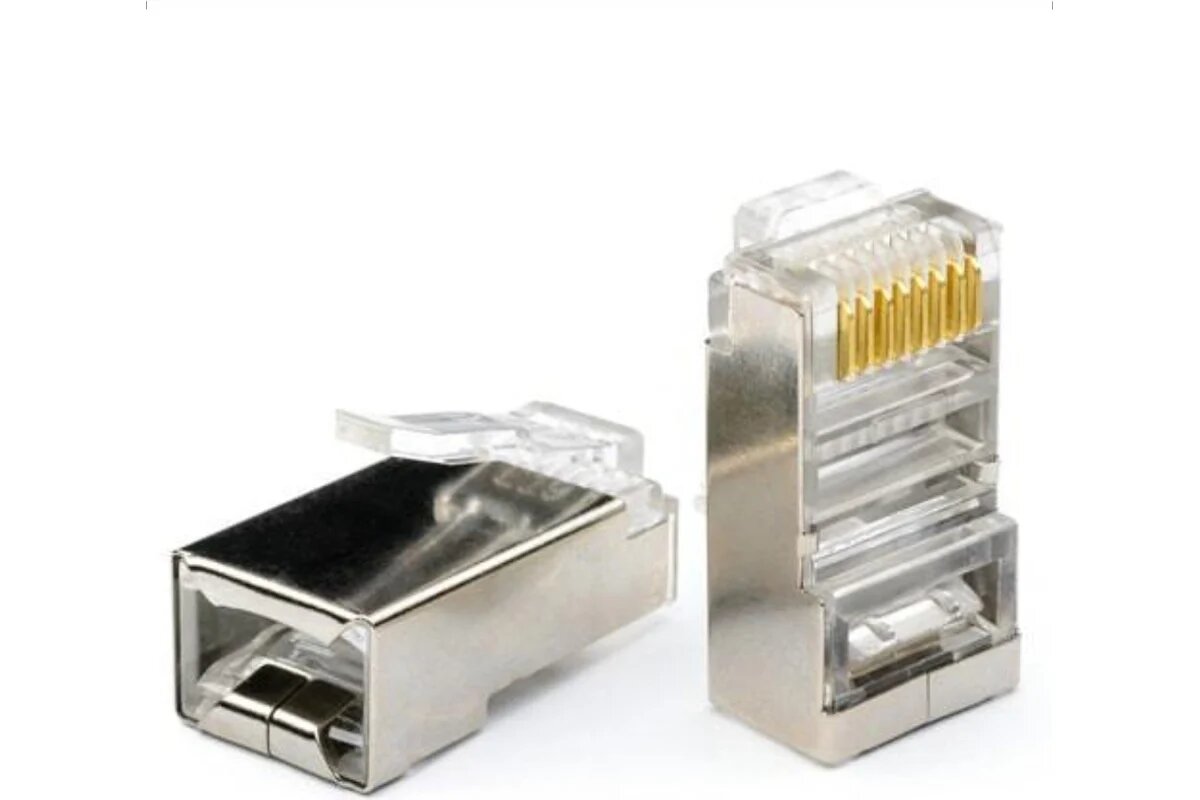 Ripo экранированный RJ-45 коннектор 8P8C CAT5e с покрытием 3 мкм, 003-400022