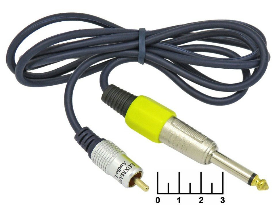 Шнур 1RCA-AUD 6.3 моно 1.5м