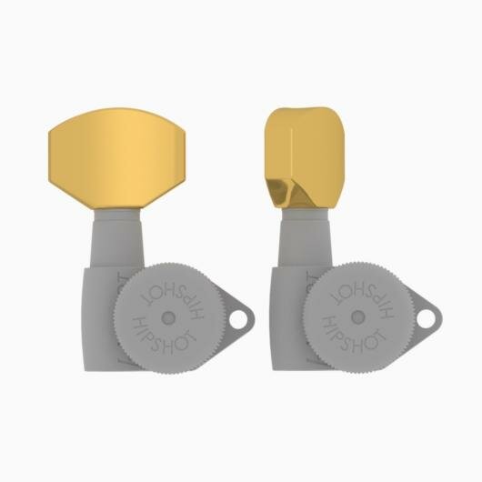 (добавить стиль HEX) Бутон для колков HIPSHOT 6B1HEX-G D07, золото