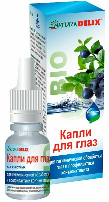 Бионикс Капли Natura Delix BIO для глаз, для животных 10мл
