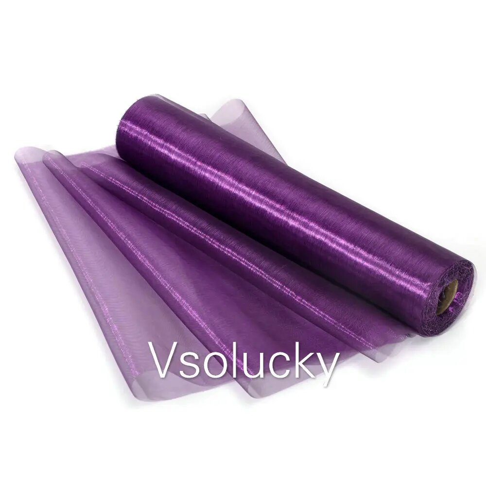 Фиолетовая органза 25 метров, Color: Purple