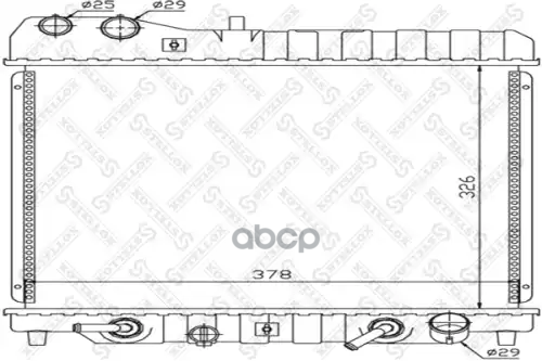 Радиатор системы охлаждения АКПП HONDA Jazz 1.3i 8V 01-04 Stellox арт. 10-26668-SX