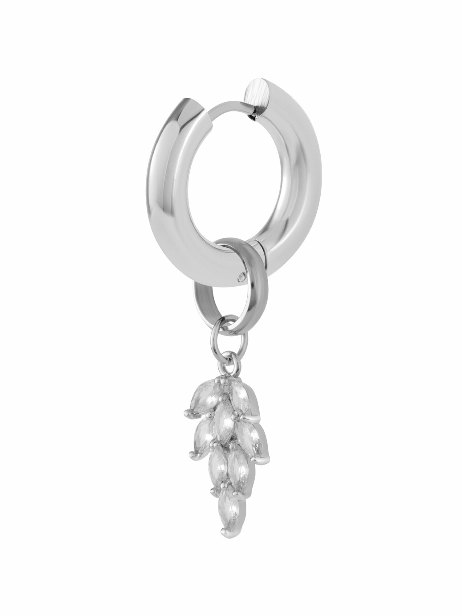 Моносерьга, фианит