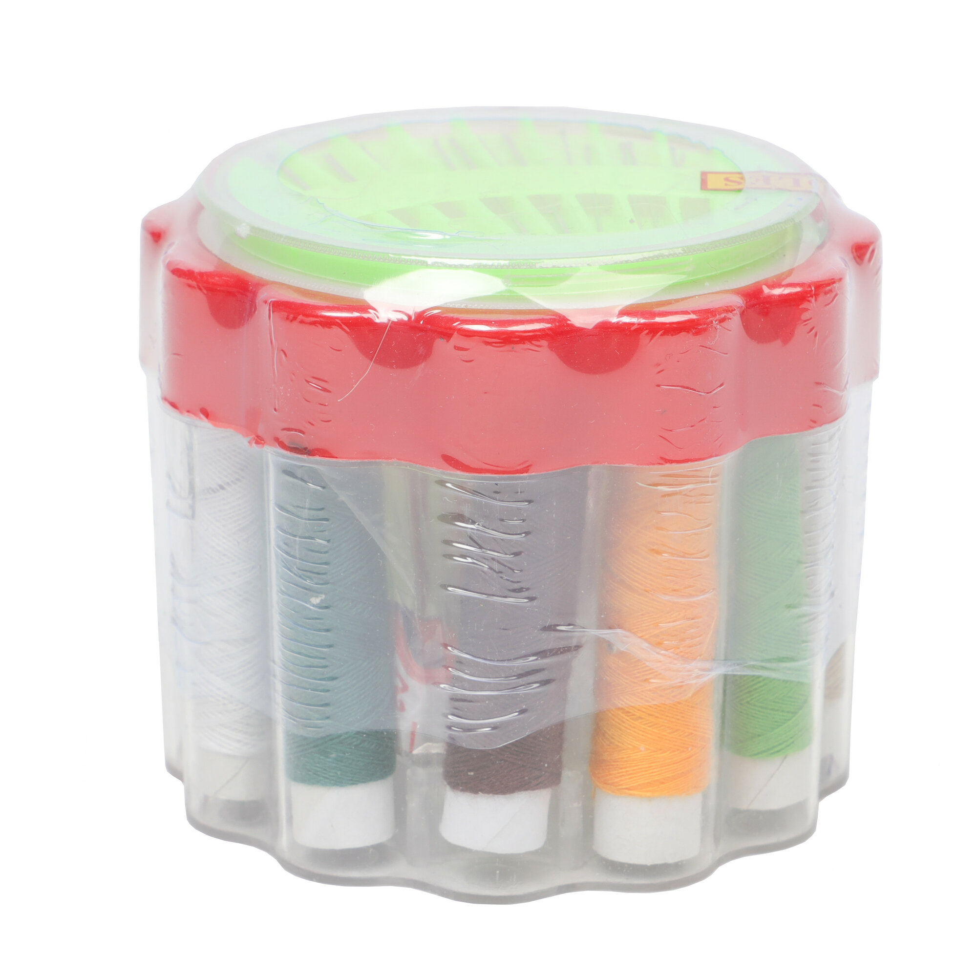 Набор для шитья, 12 цветов ниток, 20 игл, ножницы, нитковдеватель и др.