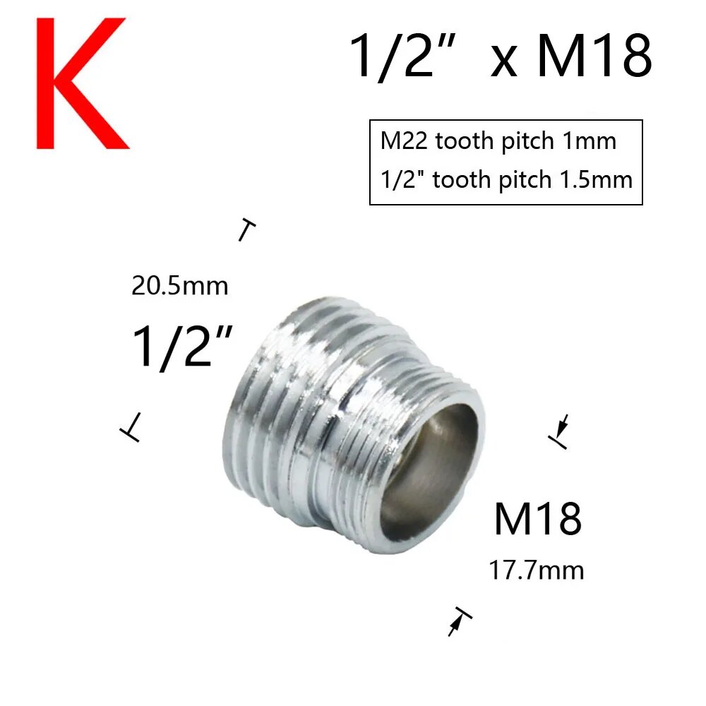 Серебряная латунная муфта для крана WYZXM 1/2"-M28 K