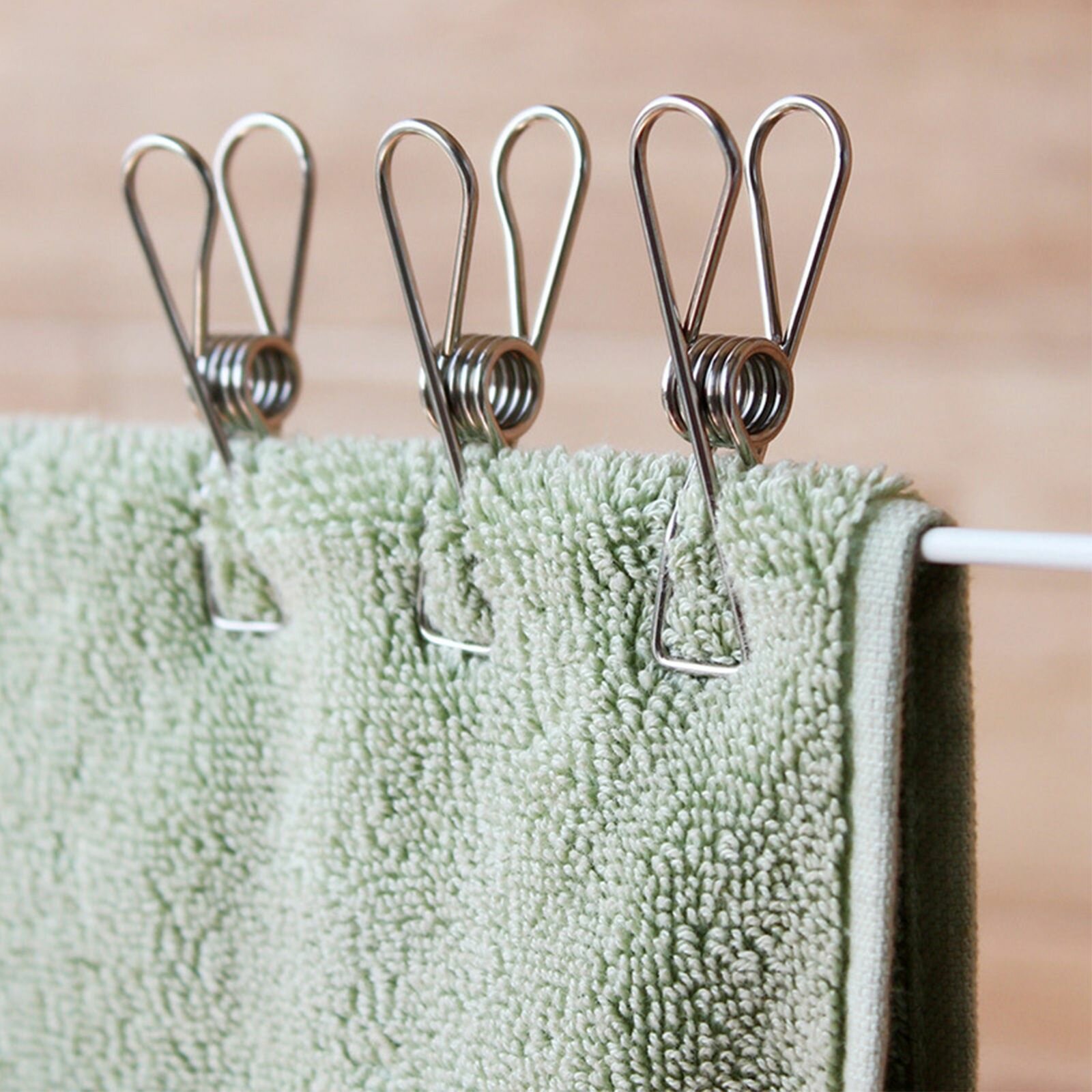 Набор из 60 многофункциональных зажимов для одежды из нержавеющей стали, зажим для одежды