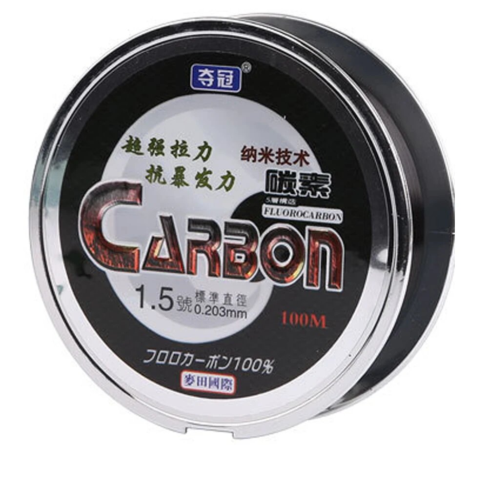 Черная нейлоновая леска для ловли карпа 100 м 4.0