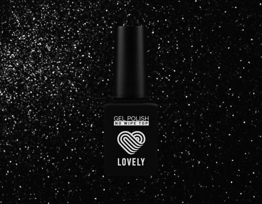 Топ без липкого слоя Lovely c cеребряным шиммером, 12ml