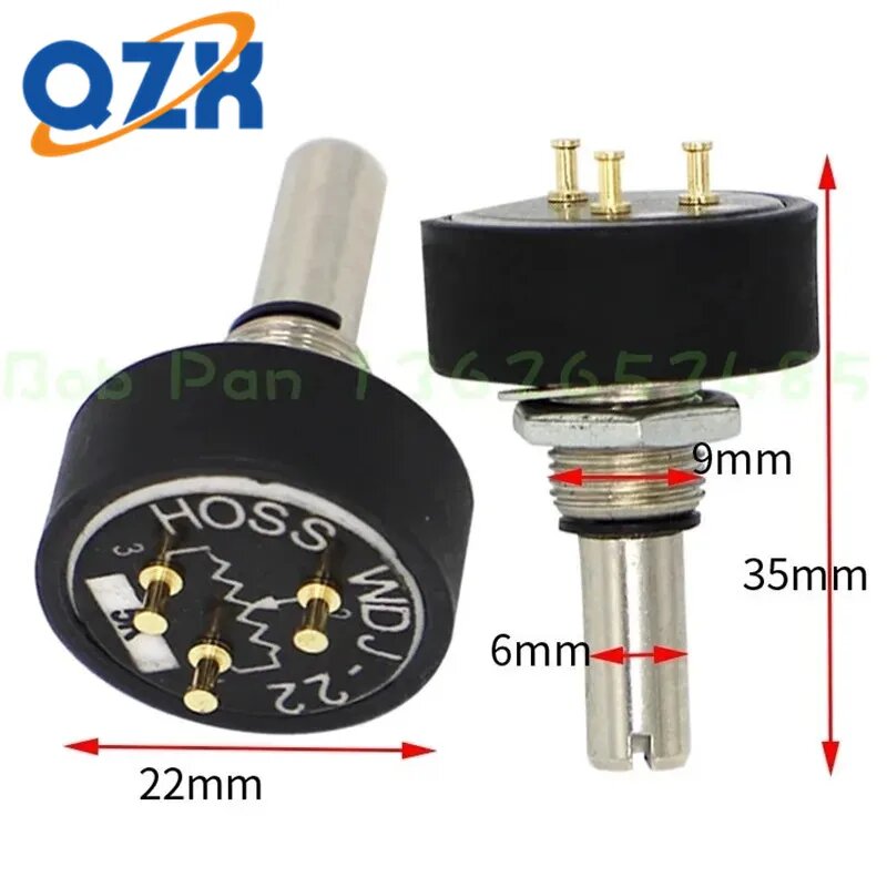 Проводящий пластиковый потенциометр WDJ-22 10K