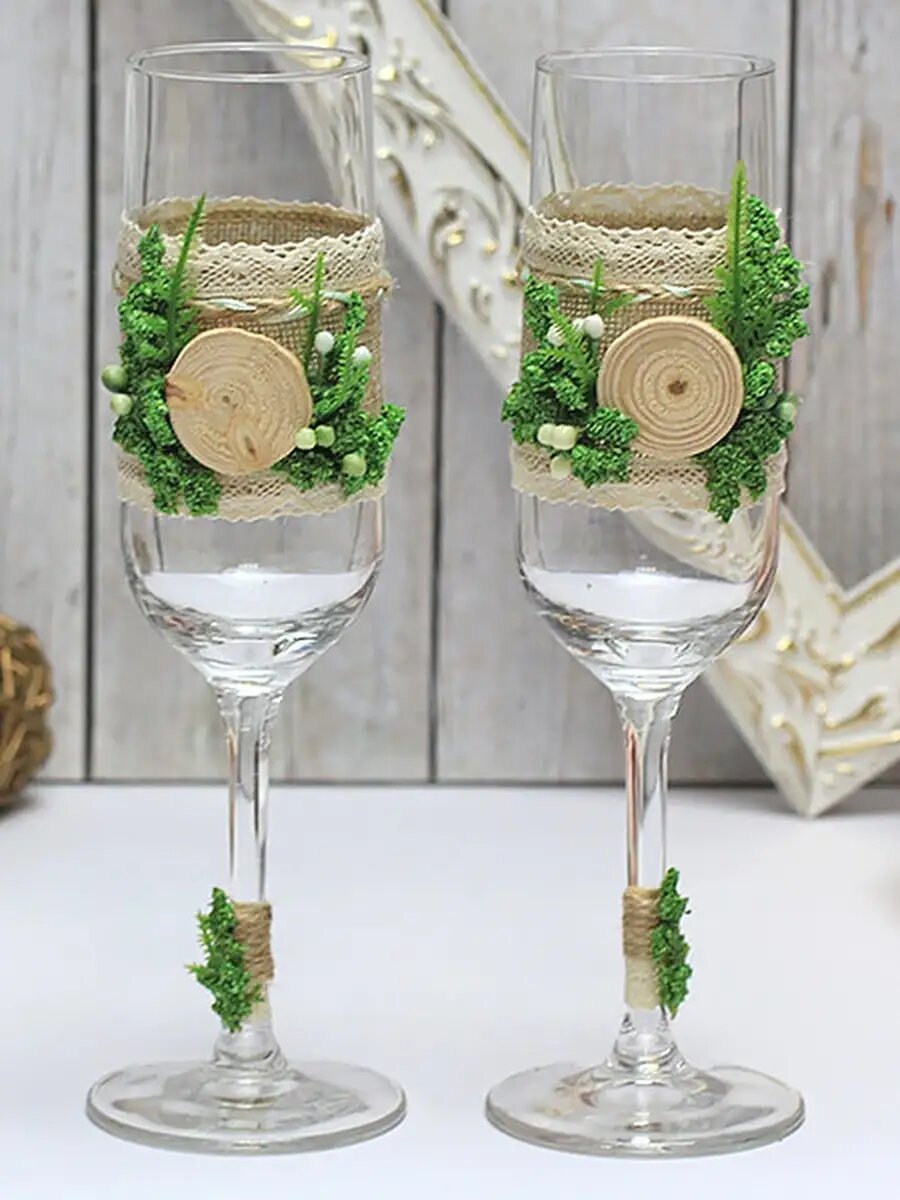 Фужеры для шампанского свадебные для молодоженов