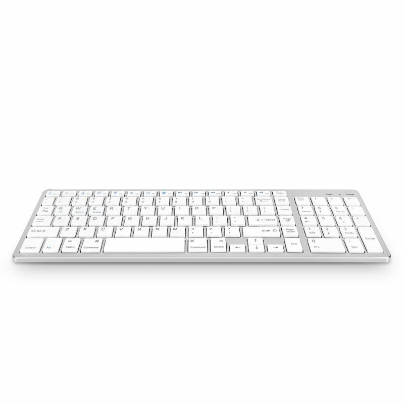 1 x перезаряжаемая Bluetooth-клавиатура wk/белая