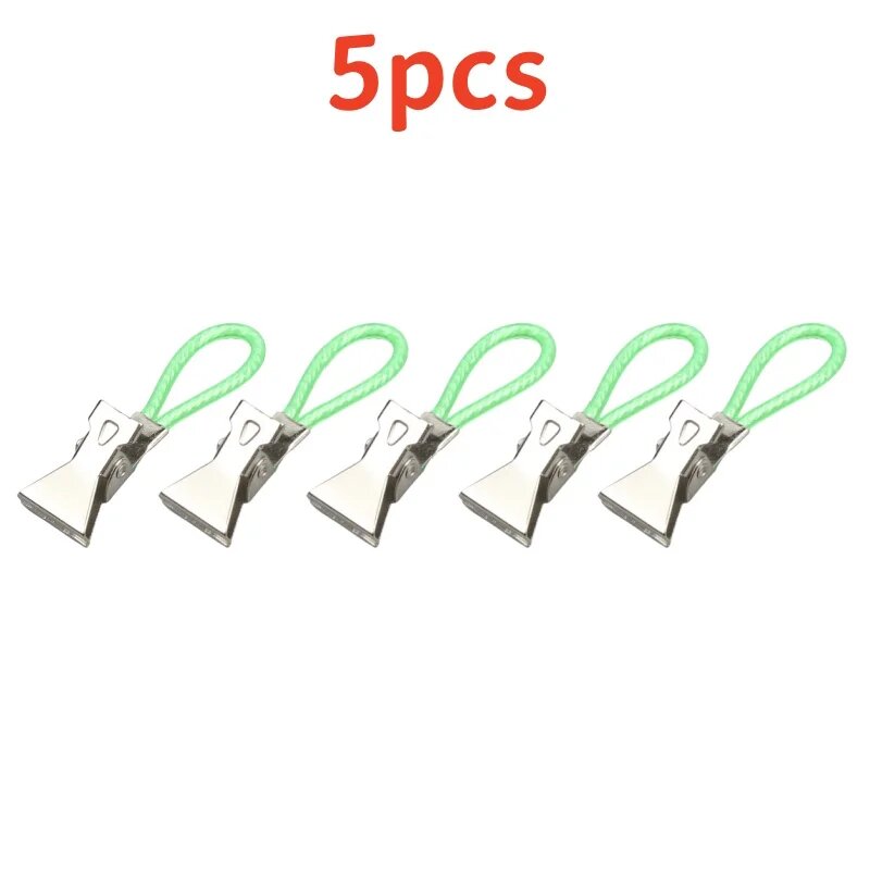Металлические зажимы для полотенец, 5 штук green 5pcs