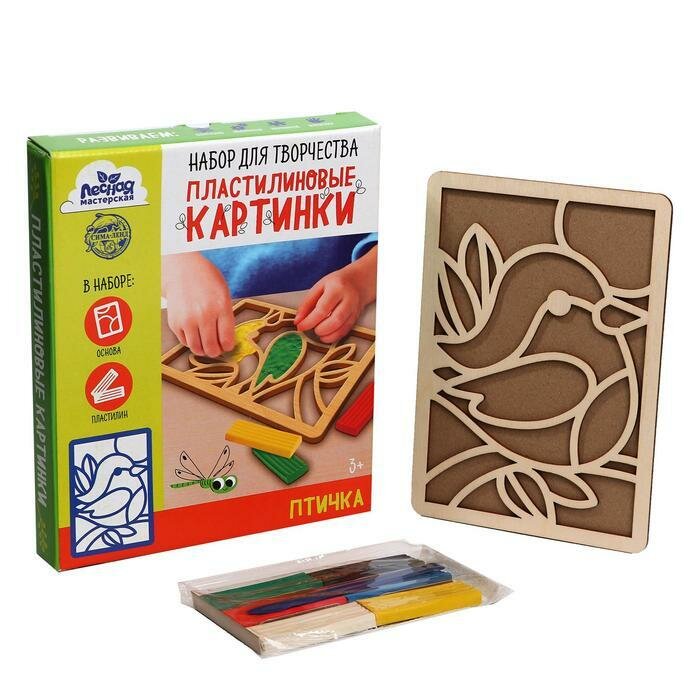 Пластилиновые картинки Птичка