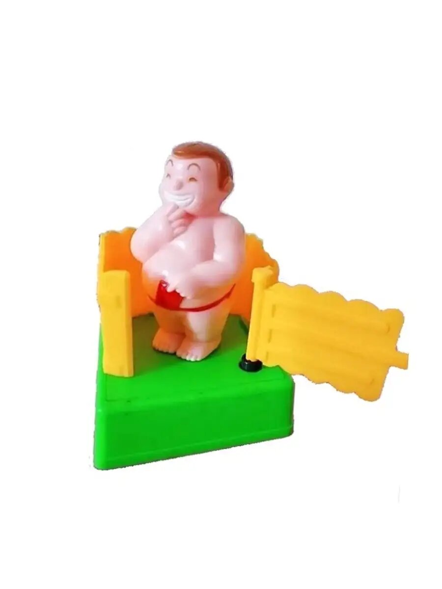 Прикол-розыгрыш "Писающий мальчик", пластик, бежевый, ширина 8 см