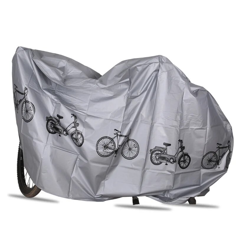 Чехол для электровелосипеда пэва 200x100 см, серый/черный Grey Bicycle Cover