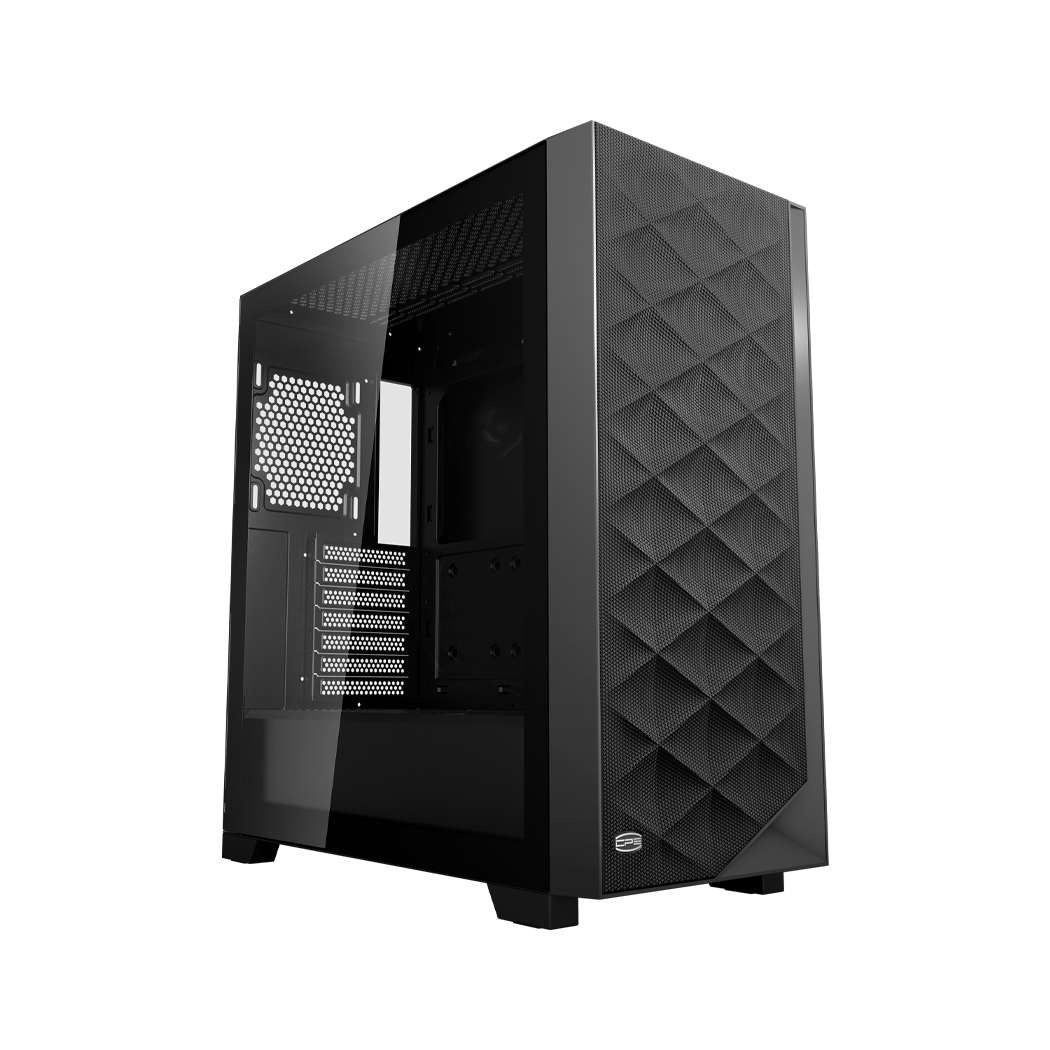 Корпус для ПК PCCOOLER C3D510 BK, ATX, закаленное стекло, без БП, черный