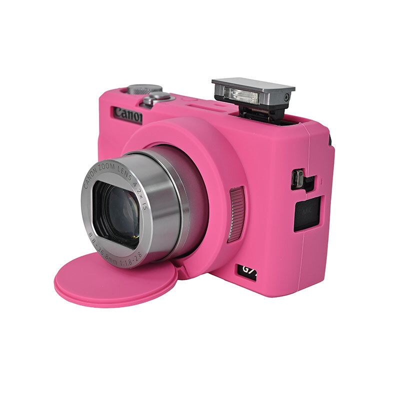 Чехол для фотоаппарата Canon Powershot G7 X Mark III G7XIII G7XM3 G7X3 розовый