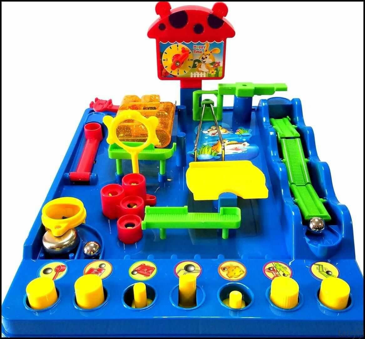 Настольная развивающая игра "Умный шарик" на логику и координацию движений, веселые лабиринты, приключения упрямого шарика, настольная игра из сссрtaoyiji