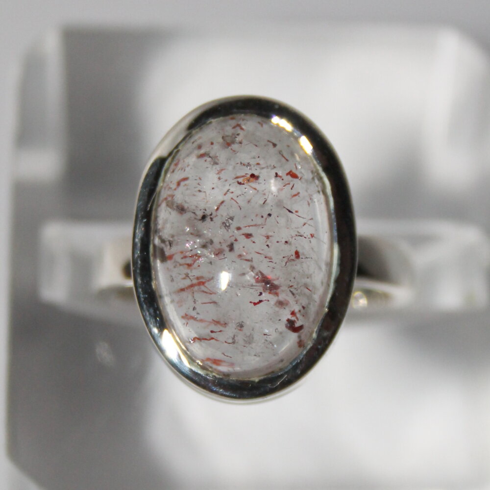 Кольцо, кварц, гематит