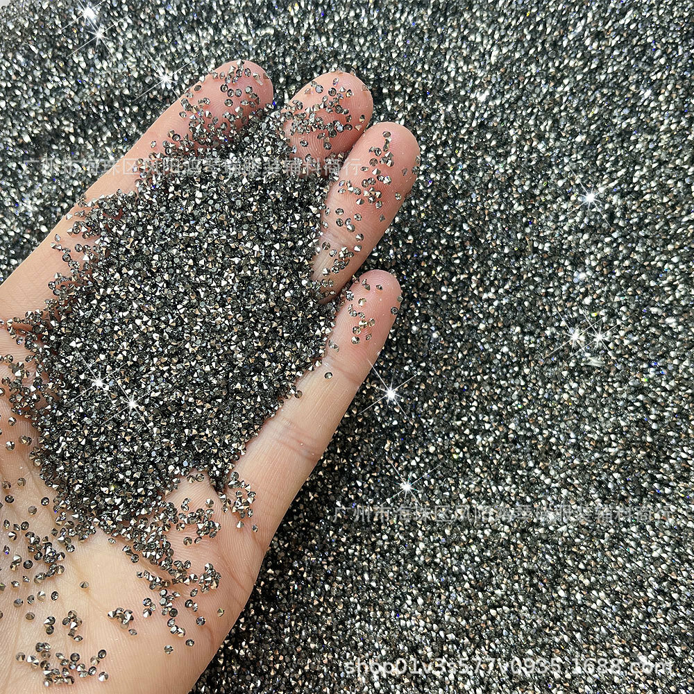 Набор для дизайна ногтей "Микро-алмазная сетка", россыпь кристаллов, черный цвет, 500г