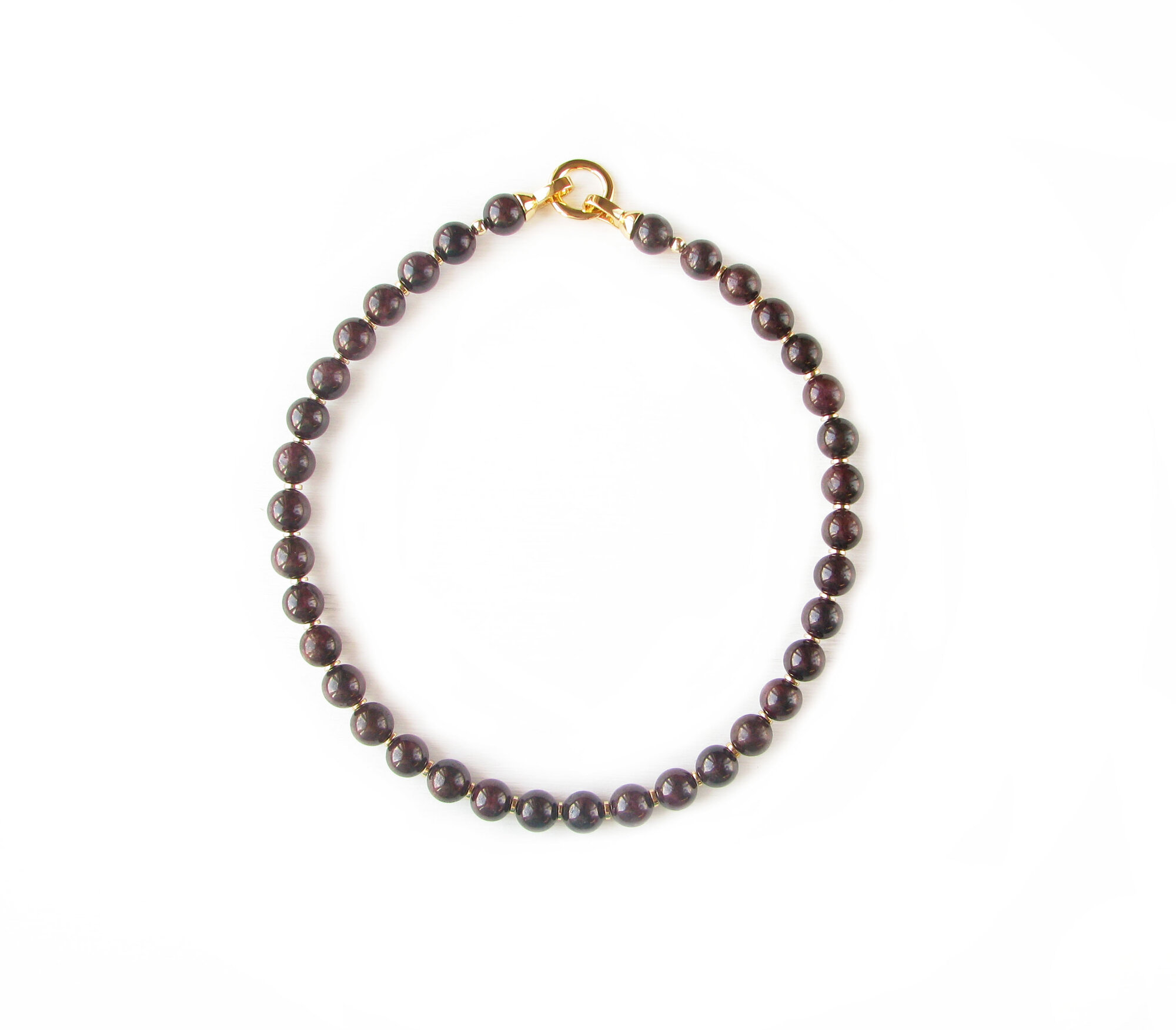 Колье, гранат