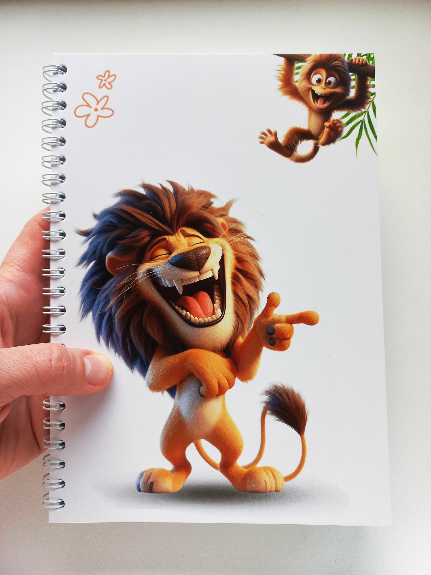 Скетчбук/блокнот для рисования Funny Lion, 50л, 148 х 210, на гребне, 120г/м2