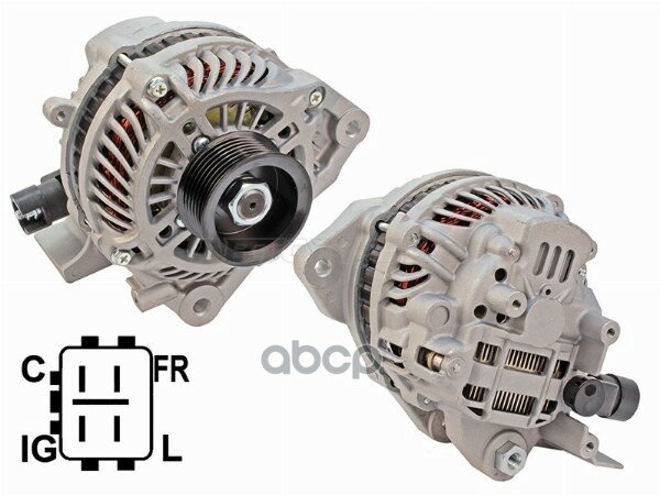 Генератор HONDA CROSSROAD RT1/RT2 07-10/FR-V 07-/CIVIC 1.8 06-12 R18A 12V 90A Sat арт. ST-85-0092