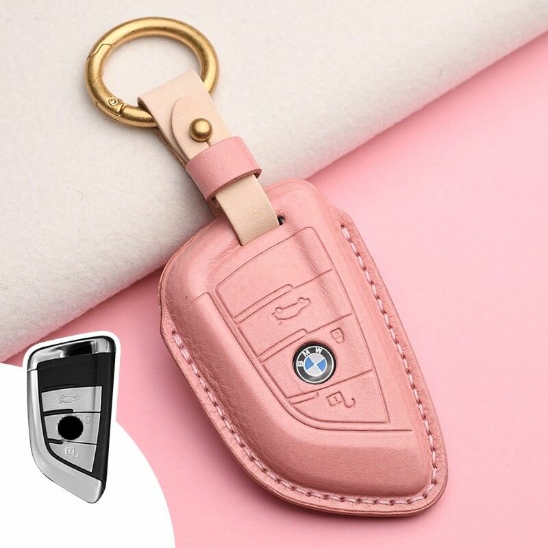 Кожаный чехол для смарт ключа BMW (3 кнопки)