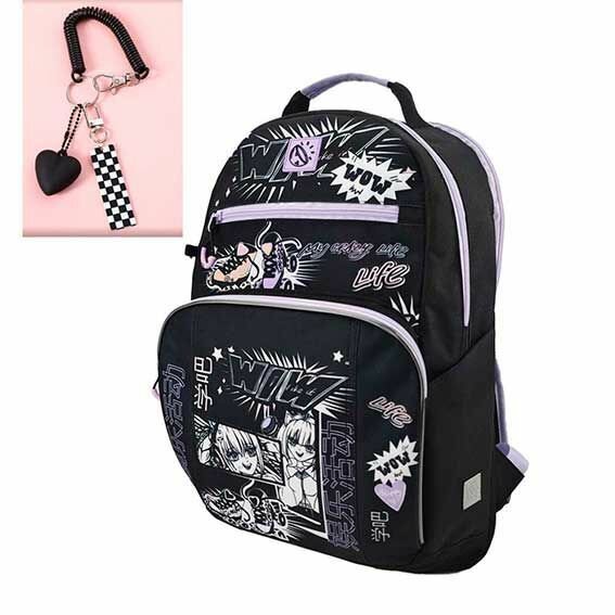 Рюкзак кокос "City Тайны аниме" мягкая спинка EVA, 45х31х13 см, 2 отделения (240487)