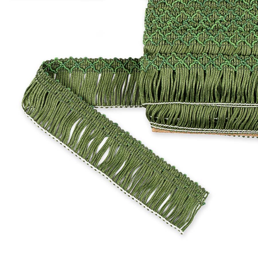 Бахрома Gamma 35 мм А-06 16 м +- 0.5 м №172 св. зеленый