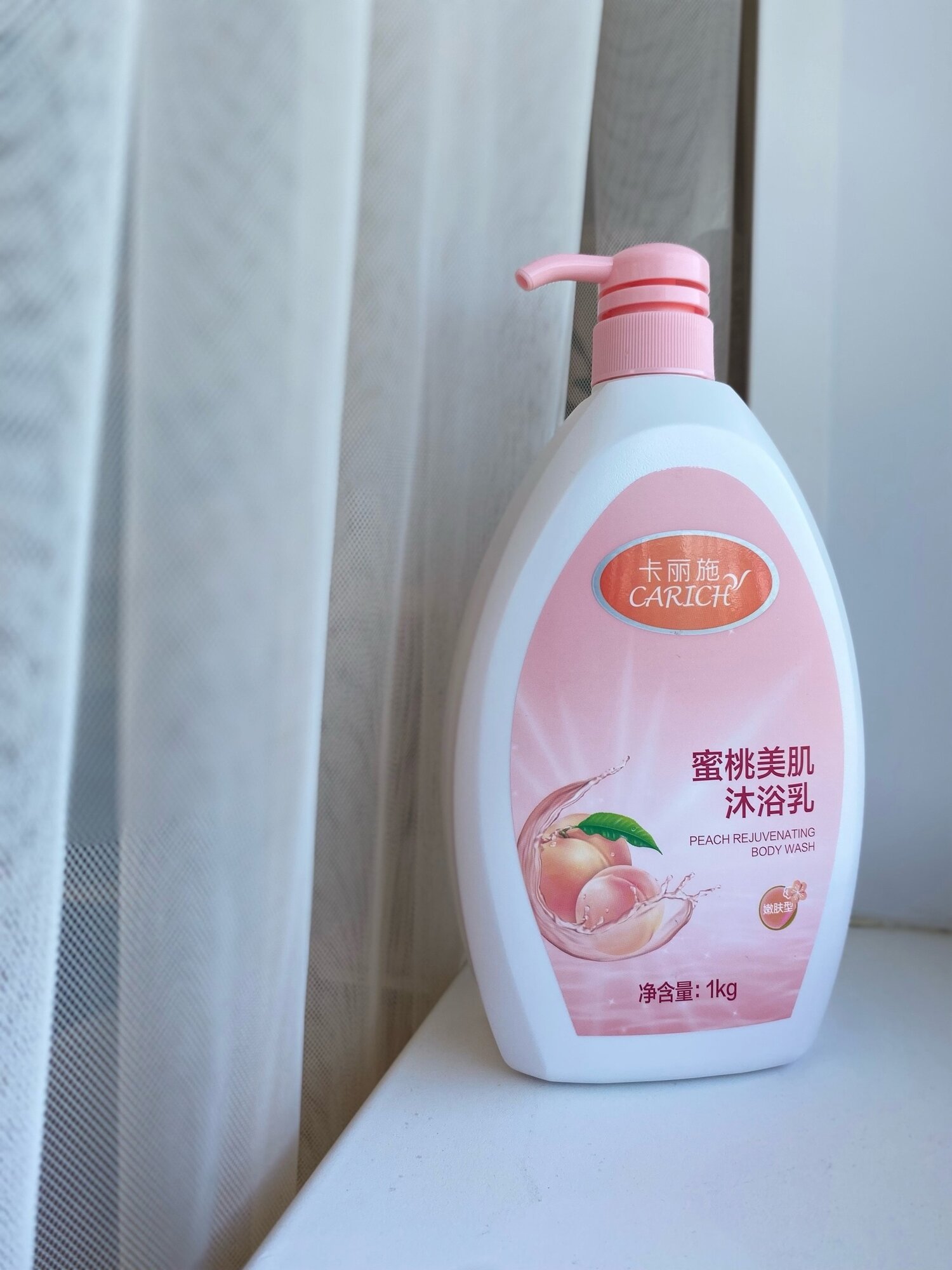 Гель для душа "CARICH" Сочный персик 1 л