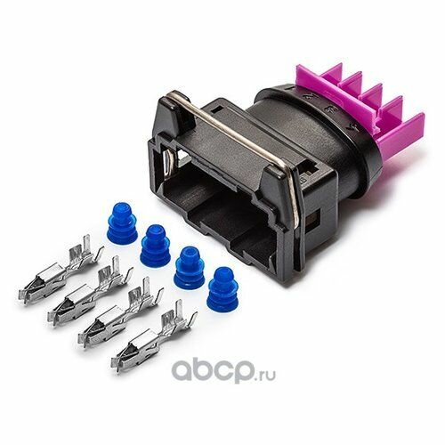 Разъем 4A0906234 4-х контактный к катушке зажигания для а/м Peugeot 206, 207, 307, 1007, Partner, Ci Cargen AX8154S