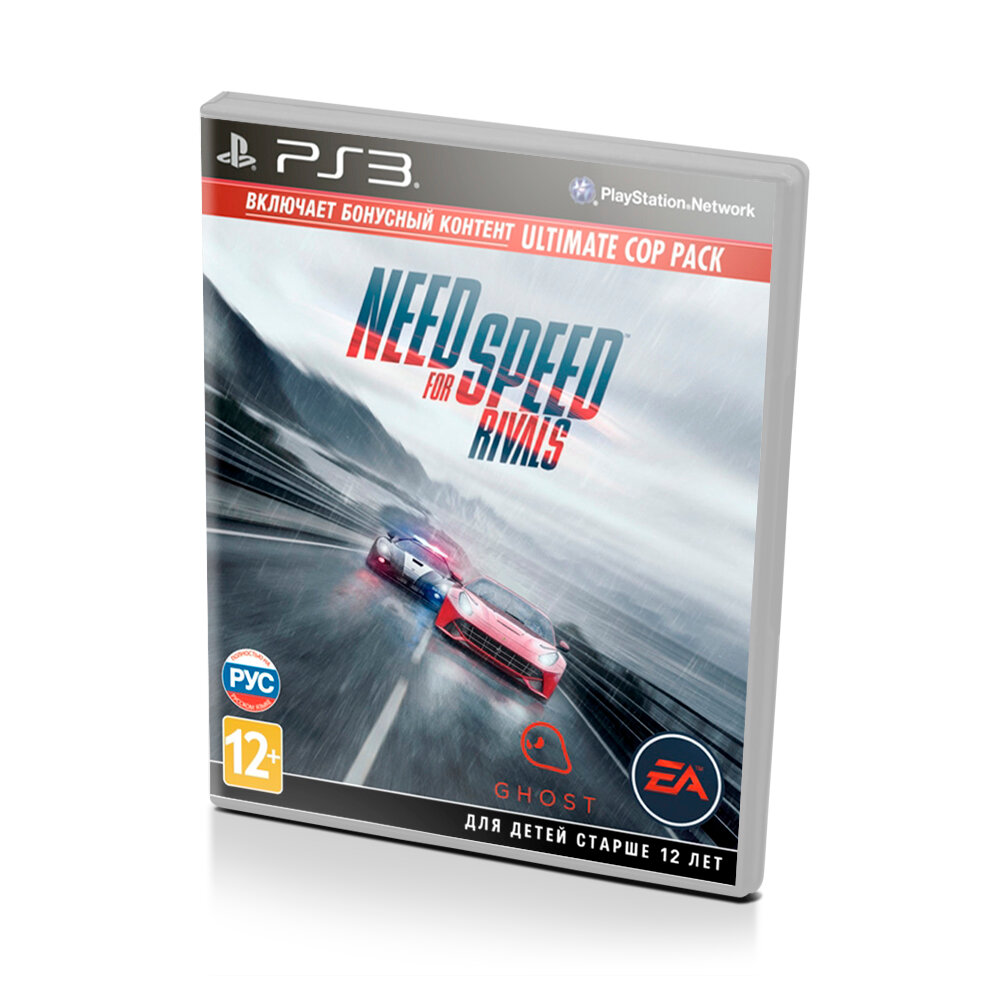 Need For Speed Rivals Ultimate Cop Pack (PS3, рус., незнач.царап., устанавливается на 100%)