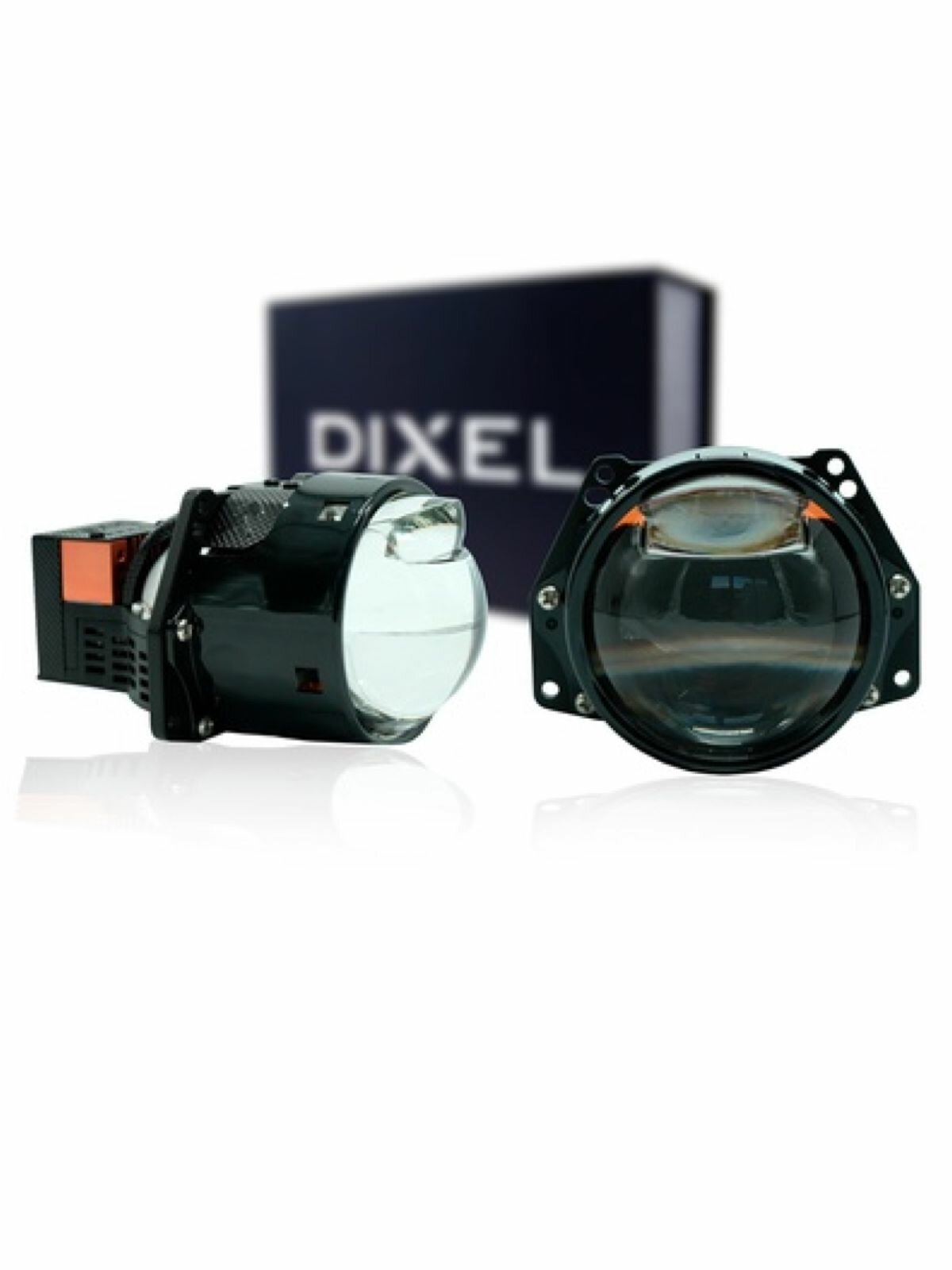 Лазерные BI-LED линзы Dixel DX1500 3.0 дюйма 5000k / 3 чипа, Lazer билед 60-85W / комплект 2 шт / 12v