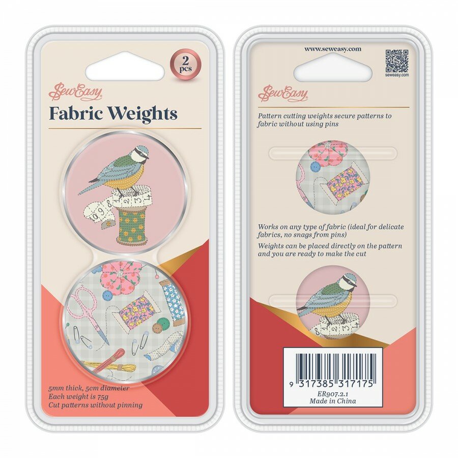 Утяжелитель портновский для фиксации выкройки и кроя ткани Птичка на катушке 5 см 5 мм HEMLINE ER907.2.1