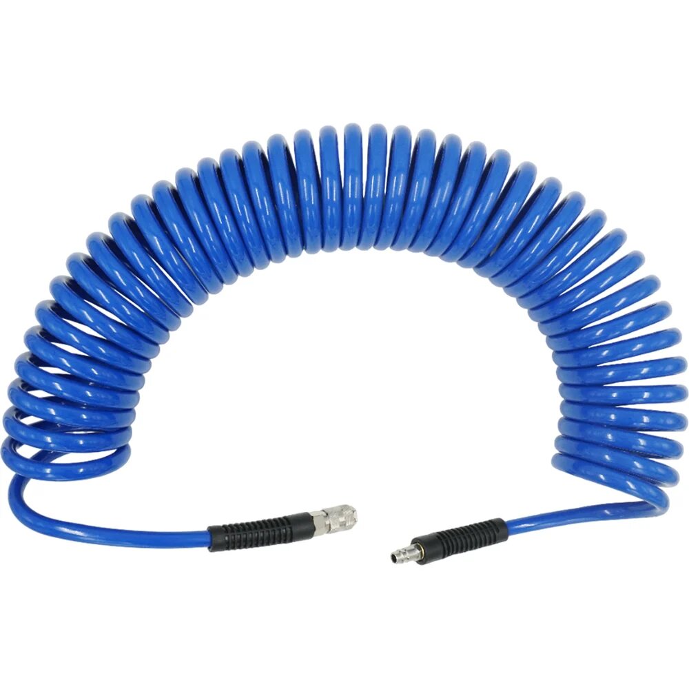 Шланг пневматический спиральный с БРС, 12 м, 10x14 мм Optimus OPT-7912, 10 мм, резиновая