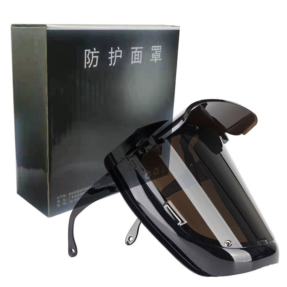 Сварочная маска из поликарбоната с широким обзором 180°, износостойкая, устойчивая к высоким температурам до 120℃, подходит для дуговой шлифовки и резки.