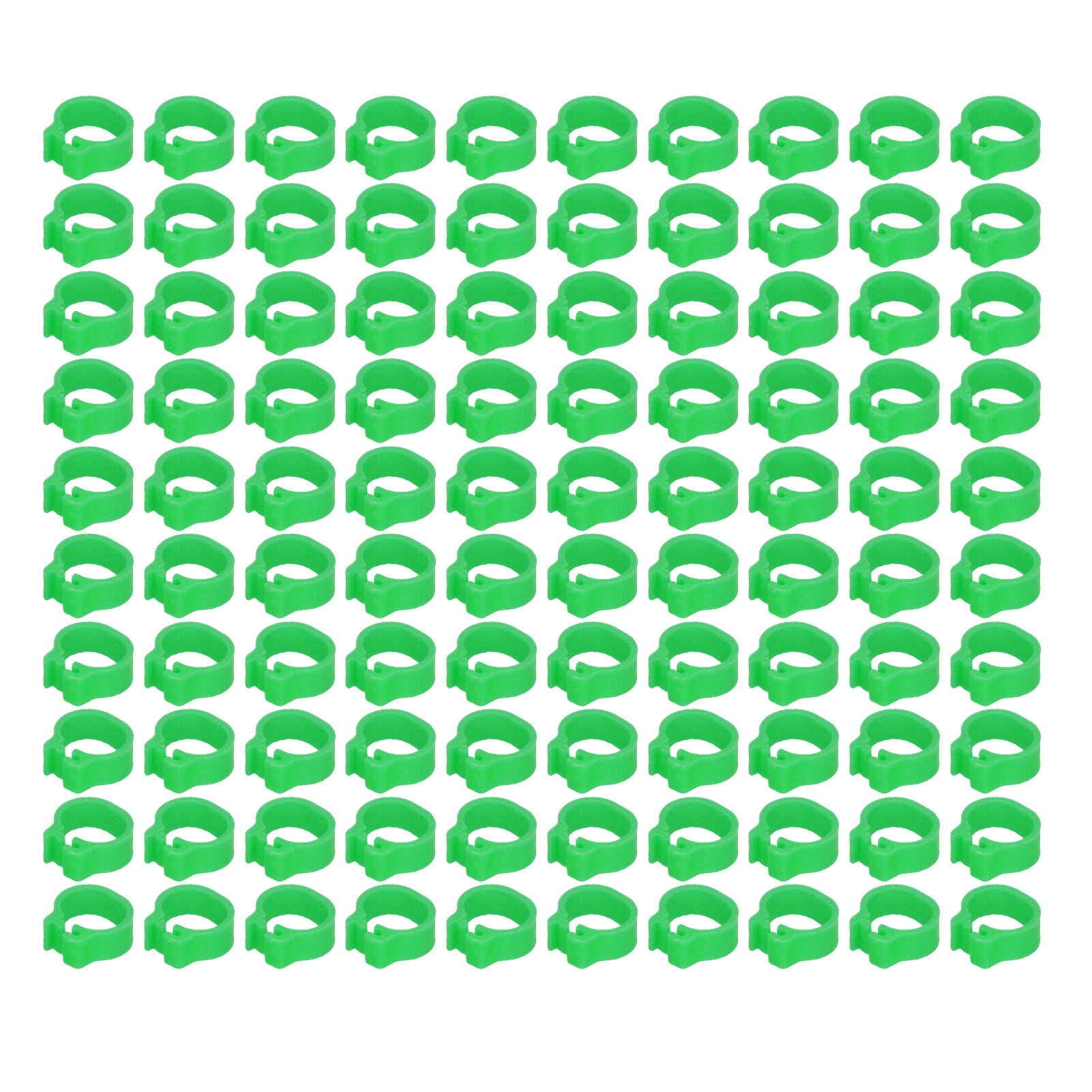 100 ШТК, 8 ММ, зеленые кольца для НОГ голубей для идентификации, без написей, товары для голубей