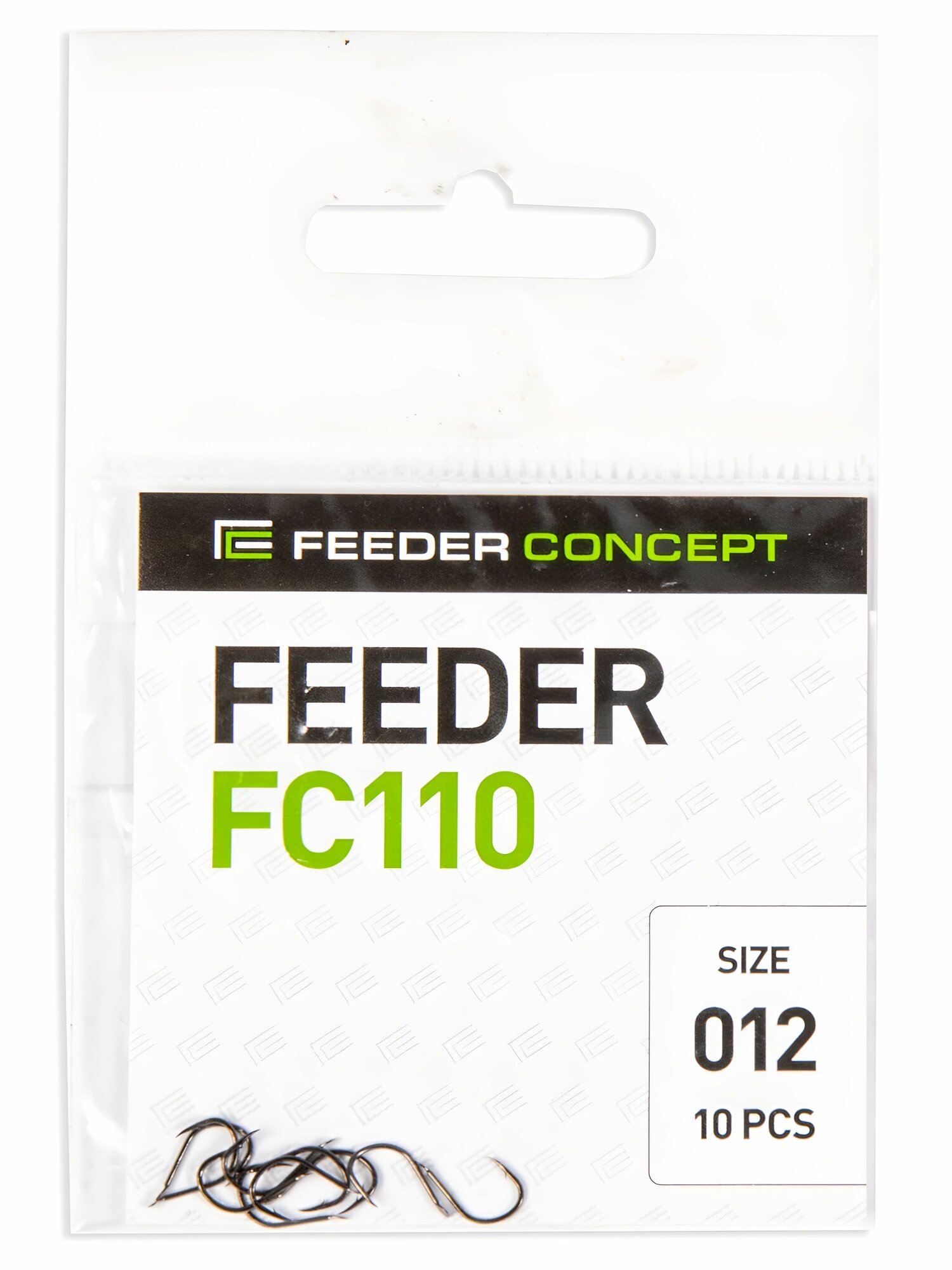 Крючки FeederConcept FEEDER FC110, разм. 12, одинарные, 10шт.