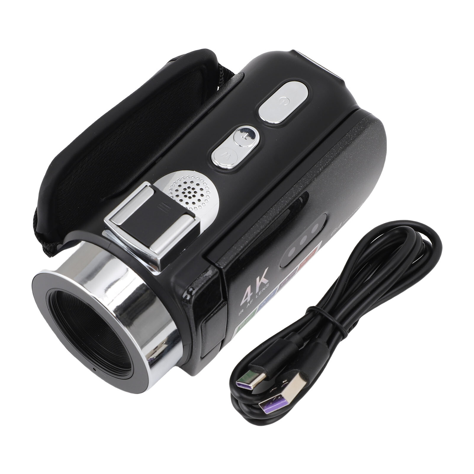 Видеокамера 4K, 64 МП, несколько фильтров, 3-дюймовый флип-дисплей, светодиодная заполняющая лампа, цифровая камера с Wi-Fi, рекордер для фотосъемки