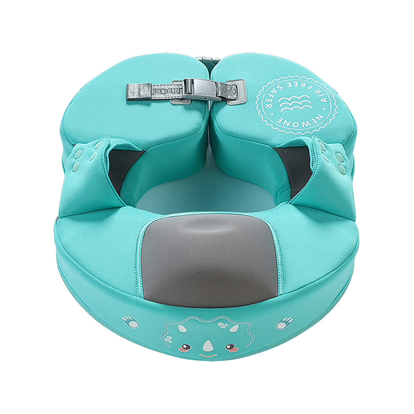 Поплавок для плавания детский поясастой не надувной тренировочный для детей 8-48 месяцев мальчиков девочек зеленый розовый пирожковый пенопласт ПУ ПВХ8 водонепроницаемый 37*44см 1шт