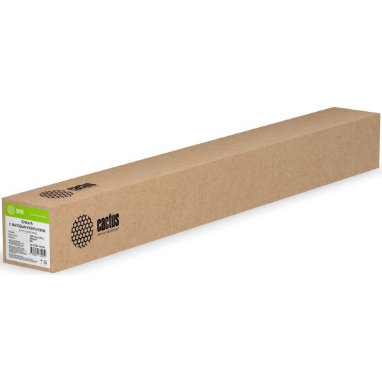 Бумага Cactus CS-PC200-106730 42"(A0+) 1067мм-30м/200г/м2/белый матовое универсальная (с покрытием)