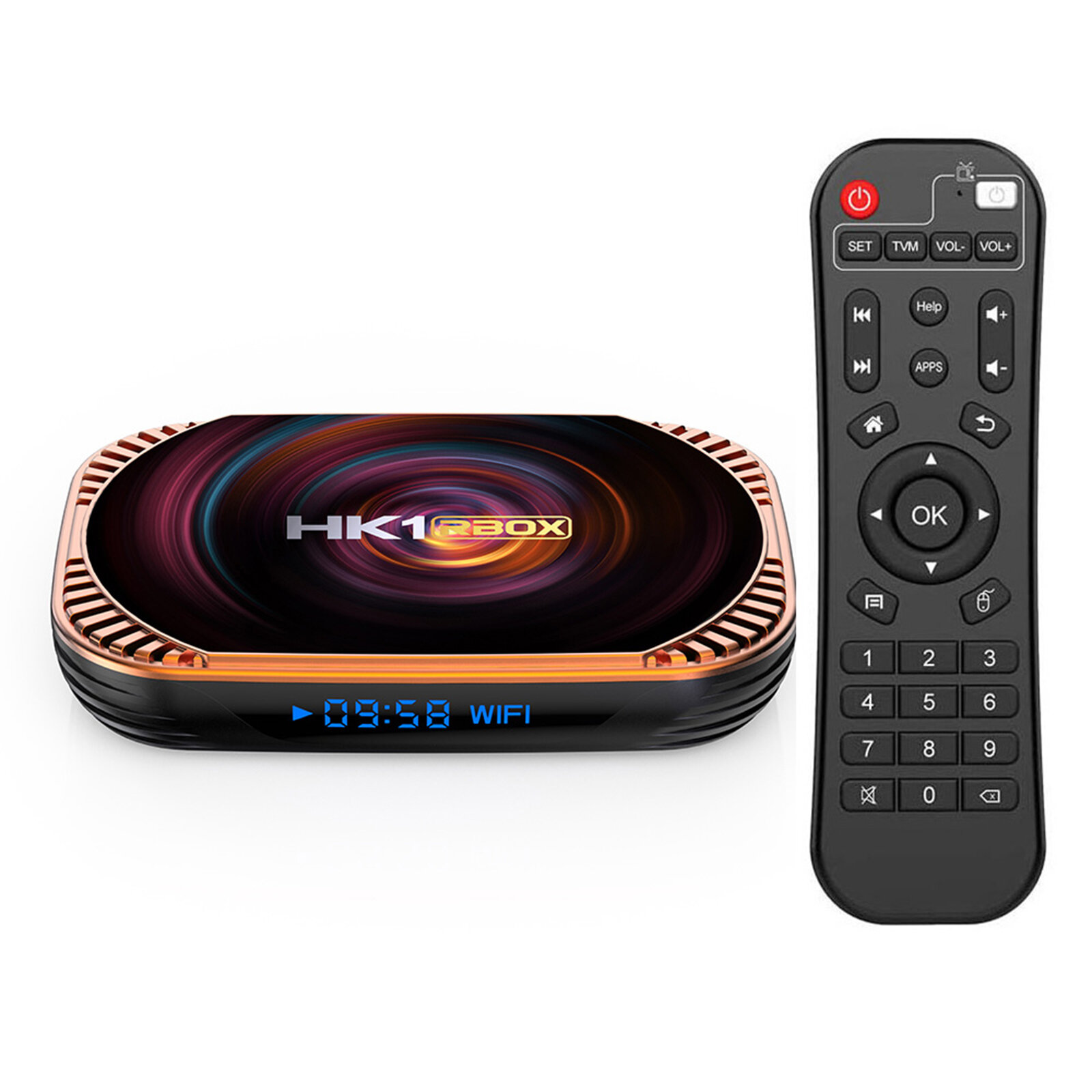 HK1 RBOX X4 Смарт ТВ Бокс Android 11.0 UHD 4K Медиаплеер Amlogic S905X4 H.265 VP9 8K Декодирование 2.4G/5G WiFi 1000M LAN с пультом дистанционного управления 4GB DDR3 32GB eMMC 4GB DDR3 64GB eMMC 4GB DDR3 128GB eMMC