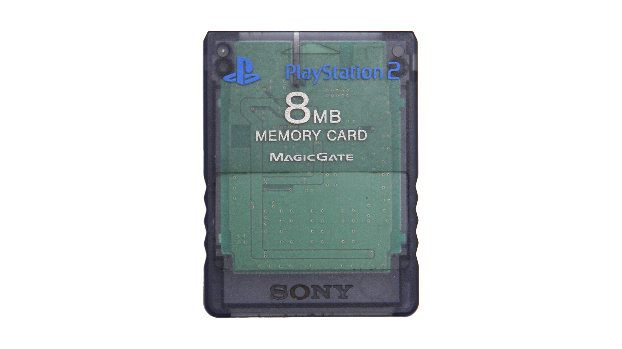Карта памяти Memory Card 8 MB Transparent Black для PlayStation 2