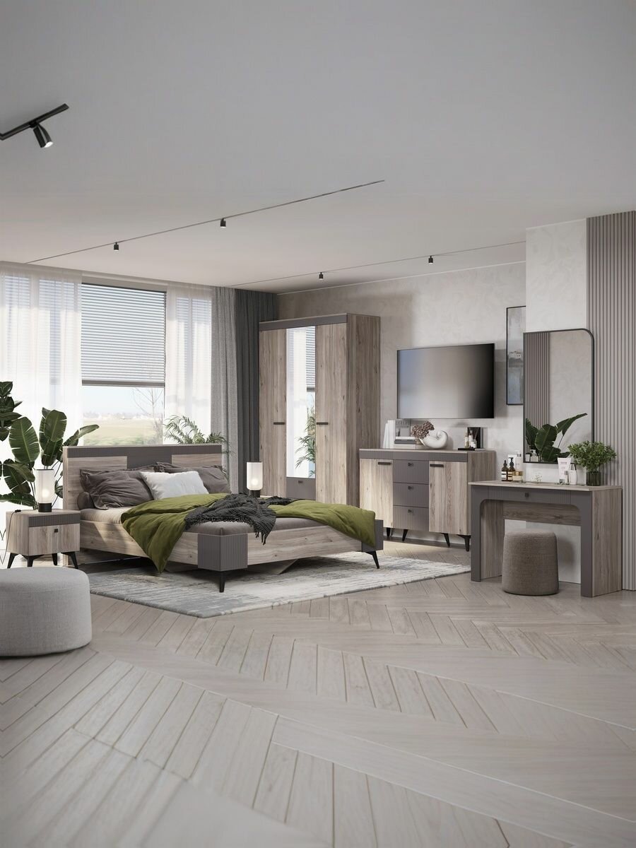 Спальный гарнитур КС08, с макияжным столиком