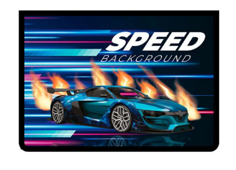 Папка школьная А4 "Огненный дрифт", молния сверху