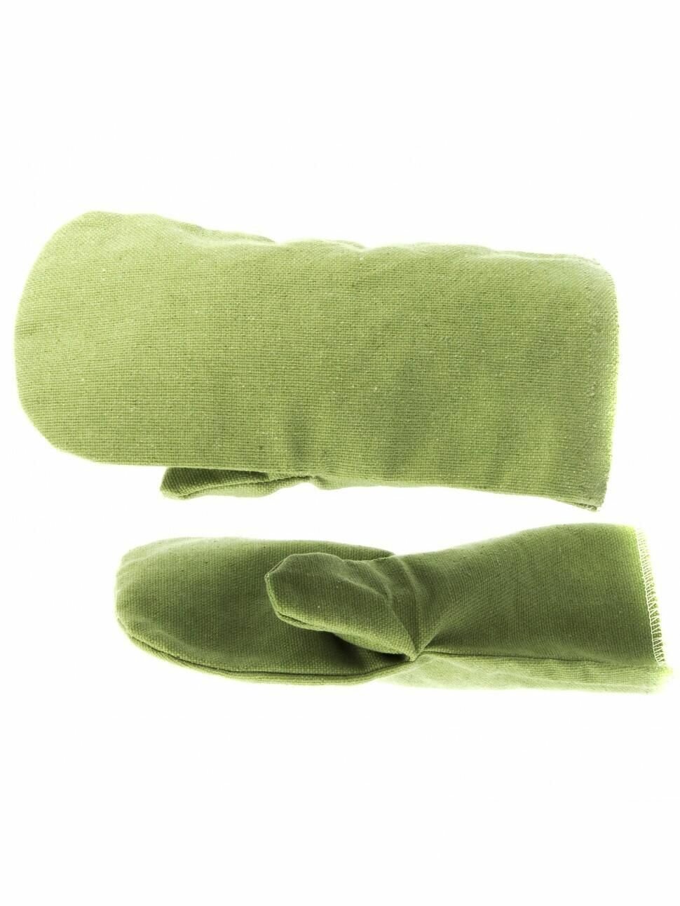 Рукавицы брезентовые огнеупорные, одинарный наладонник, 2 размер Россия Сибртех 68127