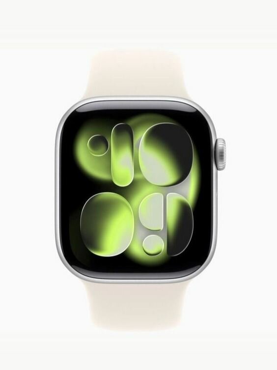 Умные часы Apple Watch S11 GPS 42mm Silver Aluminium Case with Starlight Sport Band S/M